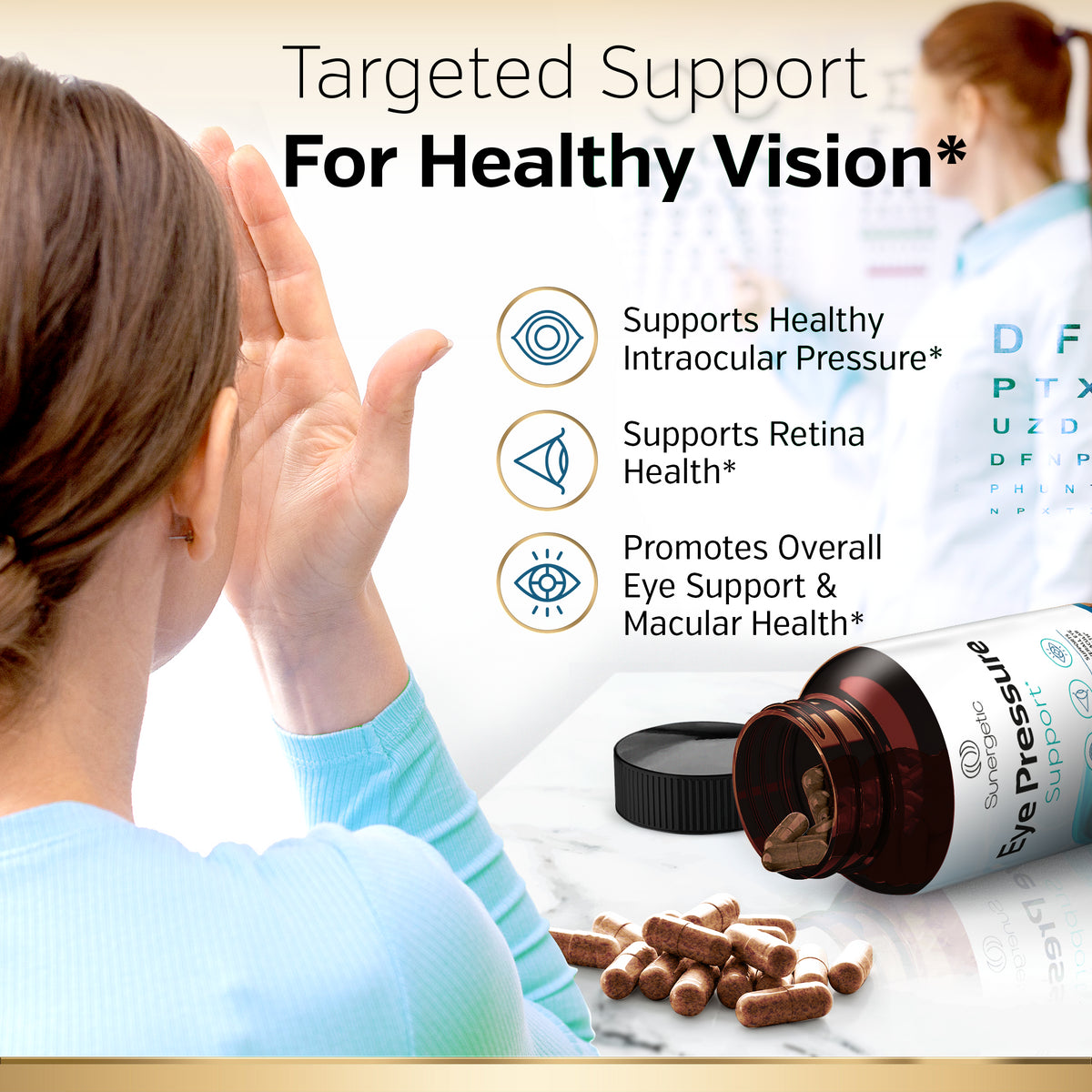 Premium Eye Pressure Support Supplement - 30 Count