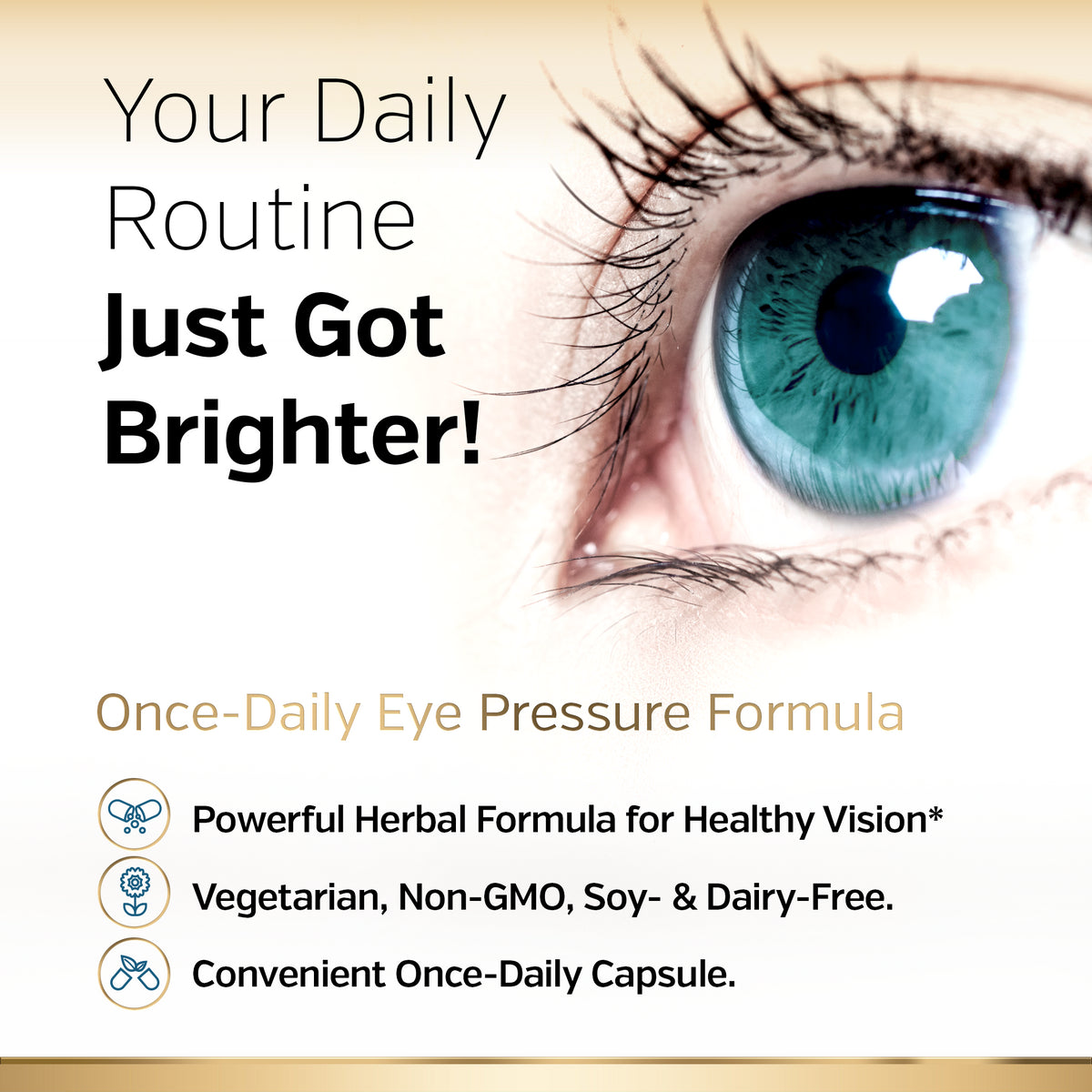 Premium Eye Pressure Support Supplement - 30 Count