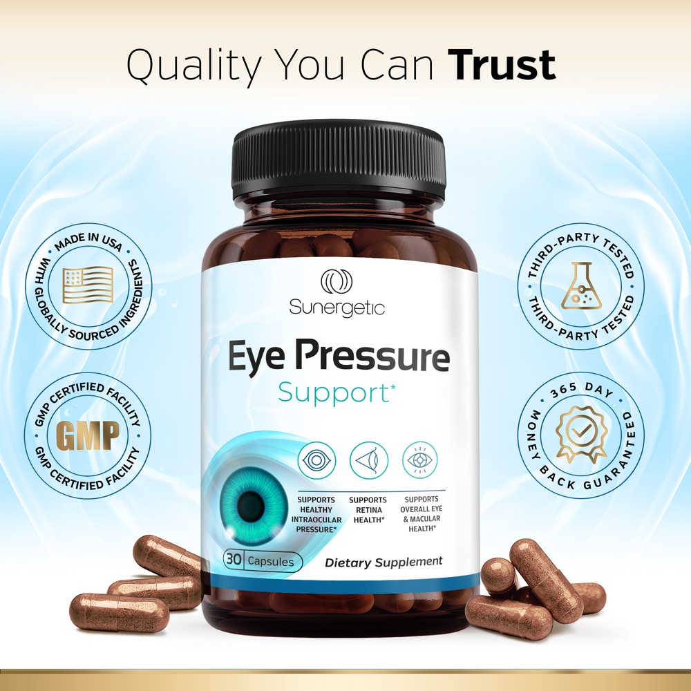 Premium Eye Pressure Support Supplement - 30 Count