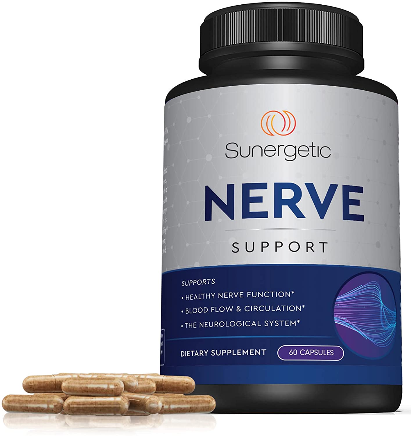 Premium Nerve Support Supplement - 60 Capsules