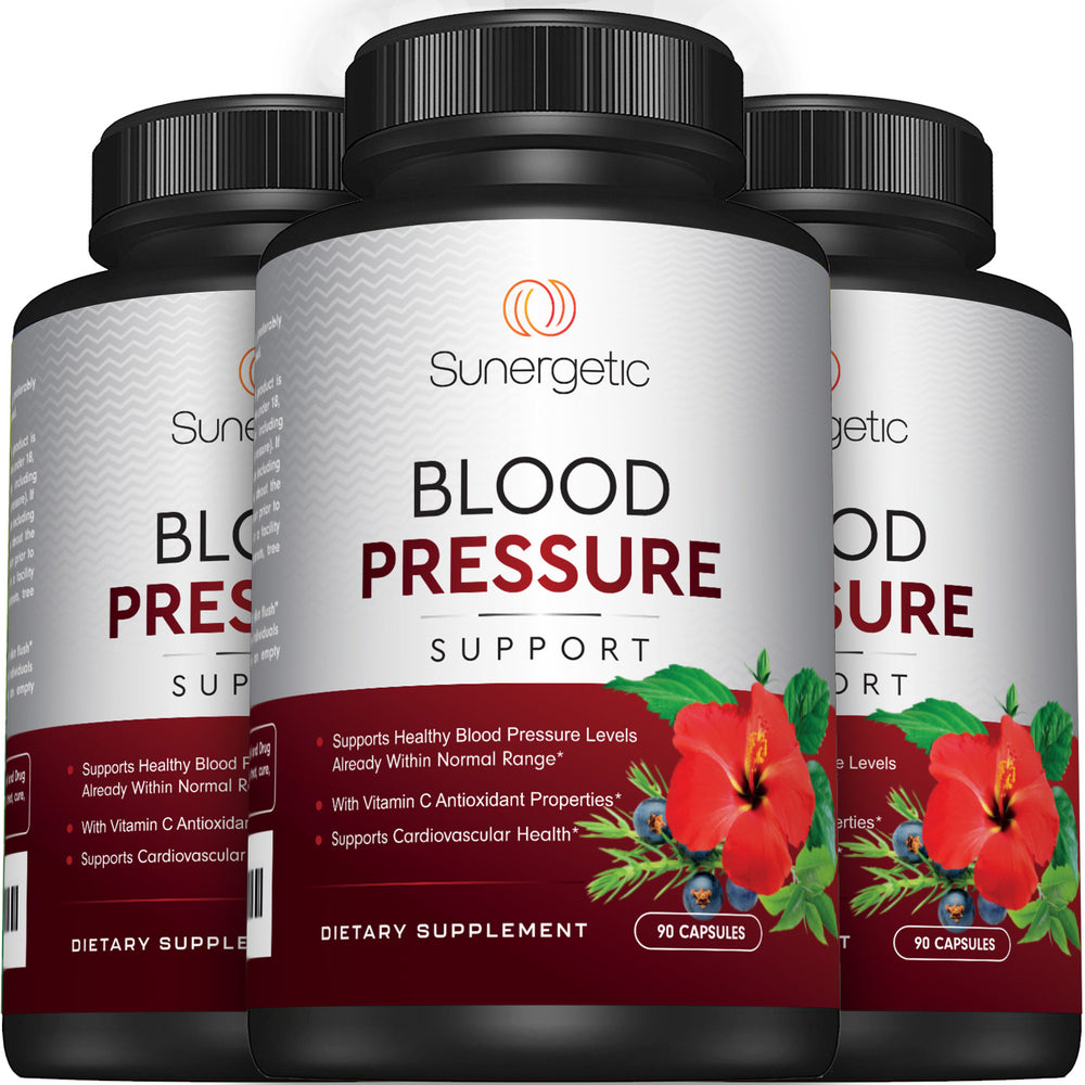 Premium Blood Pressure Support Supplement - 90 Capsules