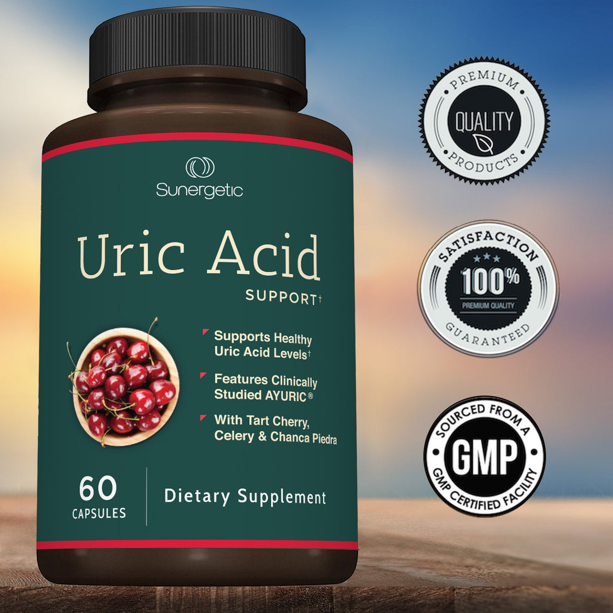 Sunergetic Products - Premium Uric Acid Support Supplement - Includes ...