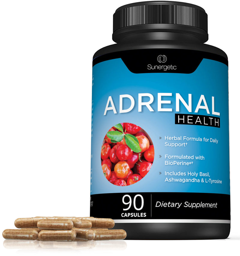 Sunergetic Products - Adrenal Support Supplement - 90 Capsules