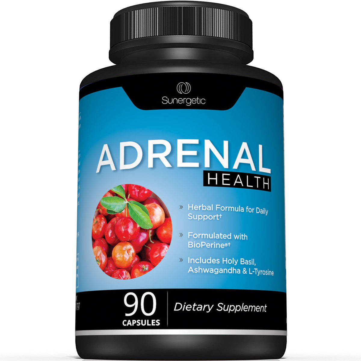 Sunergetic Products - Adrenal Support Supplement - 90 Capsules